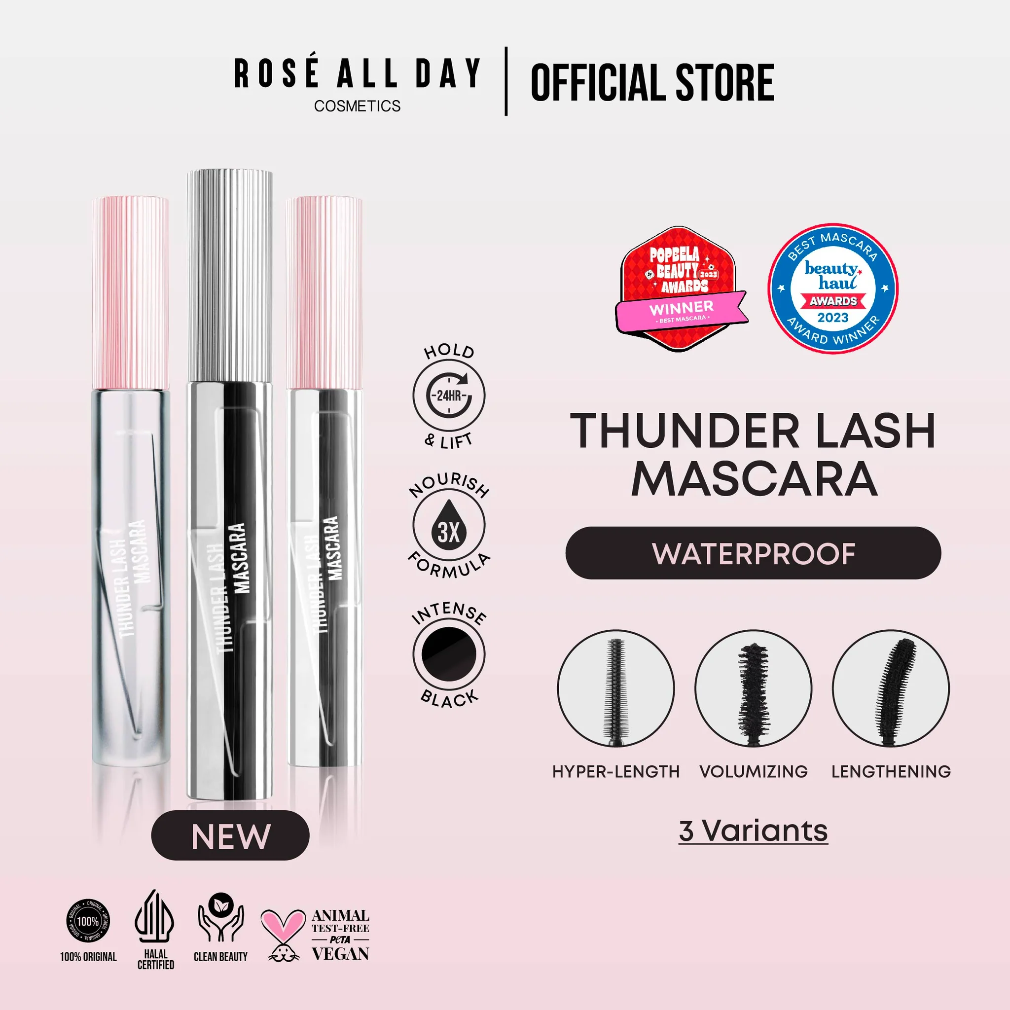 Rose All Day All New Thunder Lash Mascara, Pilihan Terbaik Untuk Bulu ...
