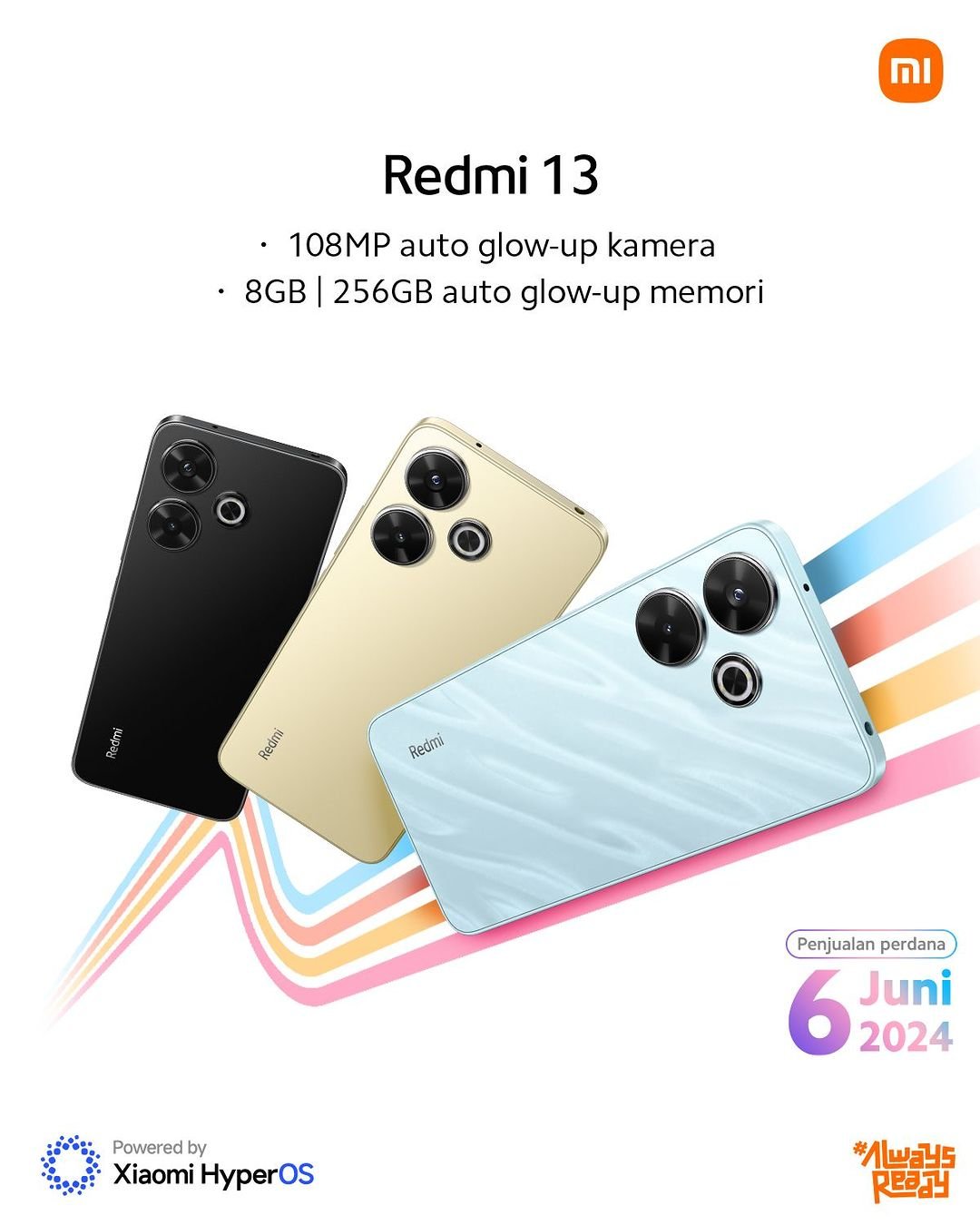 Redmi 13 Resmi Meluncur! Ada Fitur Kamera 108 Megapixel! Simak ...